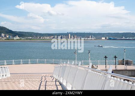 Tamsui Fisherman's Wharf and Bali District in New Taipei City, Taiwan ...
