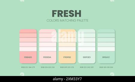Color palette guide in Fresh colour theme collections. Color ...