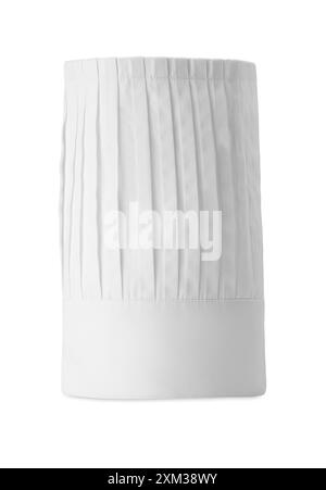 One new chef's toque isolated on white Stock Photo - Alamy