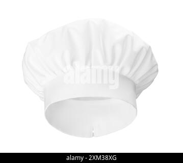 One new chef's toque isolated on white Stock Photo - Alamy