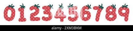 cute kawaii numbers - vector illustration Stock Vector Image & Art - Alamy