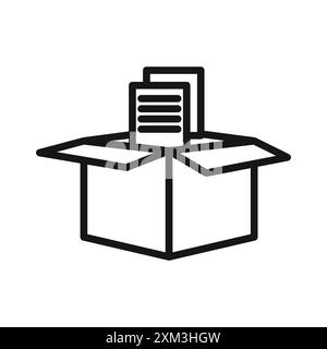 documents and folder in box paperwork Stock Vector Image & Art - Alamy