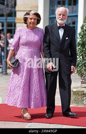 Richard Gaul mit Ehefrau Sibylle Zehle bei der Eröffnung der Bayreuther ...