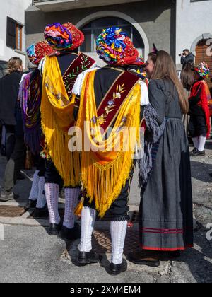 Bagolino carnival, the balari Stock Photo - Alamy