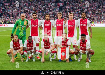 AMSTERDAM - (l-r) Christian Rasmussen of Ajax, Kenneth Taylor of Ajax ...