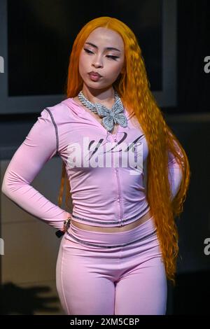 Ice Spice attends the Empire State Building in celebration of New Album ...
