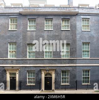 The door of No. 10 Downing Street, the Prime Minister's London ...