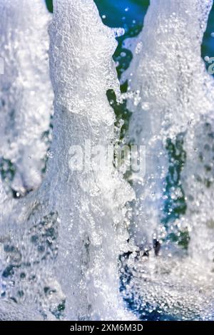 jet of water flowing up, witha big splash, backdrop Stock Photo - Alamy