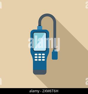 Gas Detector Equipment Device Measuring Tool Meter Machine Black White ...