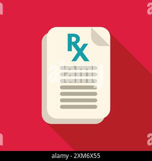 modern blank Rx prescription form brochure for medical treatment vector ...