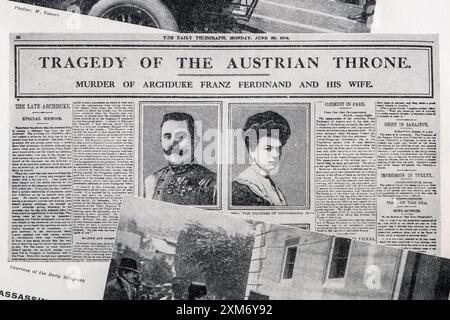 Article and photo about the assassination of Archduke Francis Ferdinand ...
