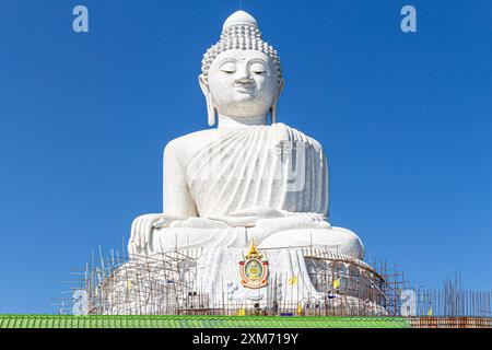 Early contruction of the Big Buddha in Phuket showing Gautama in ...