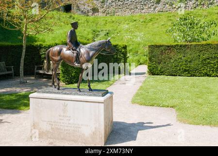 War Horse "Warrior" with general Jack Seely, Carisbrooke castle, Isle ...