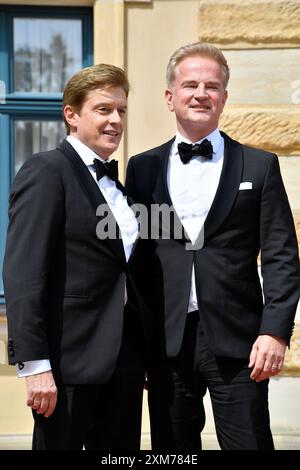 Bruno Meiser und Felix Raslag bei der Eröffnung der 112. Richard-Wagner ...