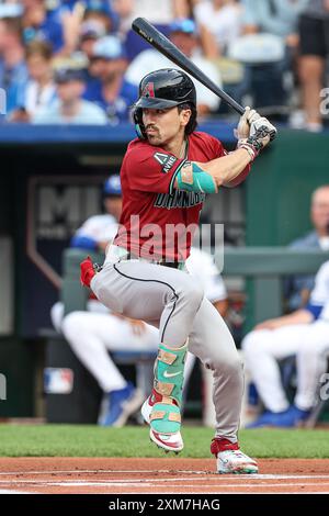 Arizona Diamondbacks' Corbin Carroll bats during a baseball game ...