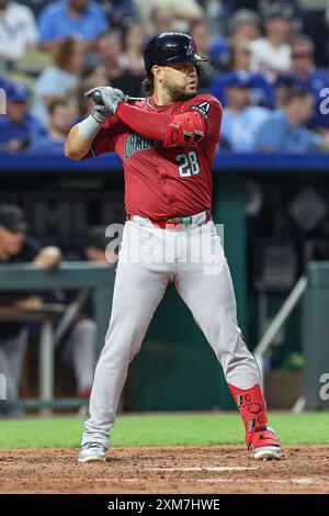 Arizona Diamondbacks third baseman Eugenio Suarez (28) in the first ...
