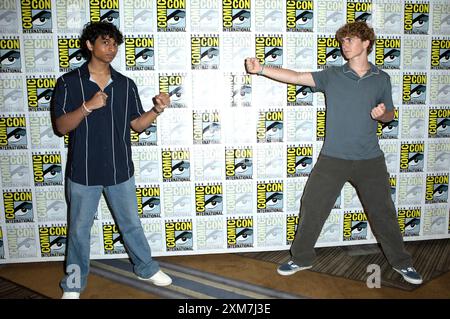 Aryan Simhadri und Walker Scobell beim Photocall zur Disney Serie Percy ...