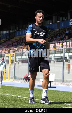 Napoli's Kosovar defender Amir Rrahmani controls the ball during the ...