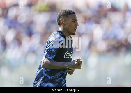 Napoli's Italian midfielder Michael Folorunsho during SSC Napoli's 2024 ...