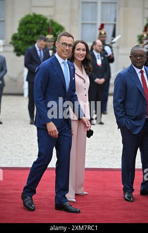 Finland's President Alexander Stubb and his wife Suzanne Innes-Stubb ...