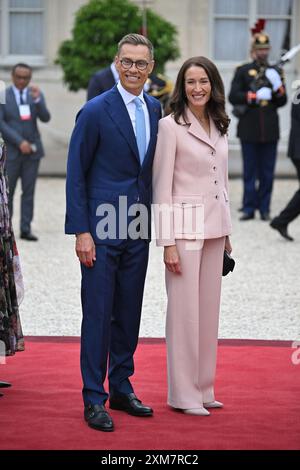 Finland's President Alexander Stubb and his wife Suzanne Innes-Stubb ...