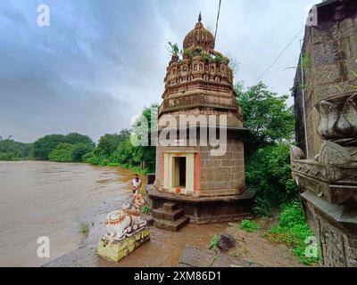 25-07-2024, Saswad, India, Sangameshwar Temple, Ancient Sangameshwar ...