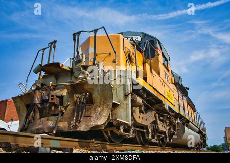 EMD GP7 locomotive now owned by the Ohio Central in Zanesville Ohio USA ...
