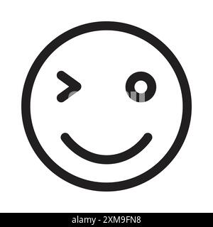 Winking eye icon linear logo mark set collection in black and white Stock Vector Image & Art - Alamy