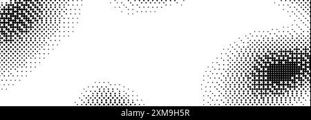 Pixelated bitmap wavy gradient texture. Black dither wave background. 8 ...