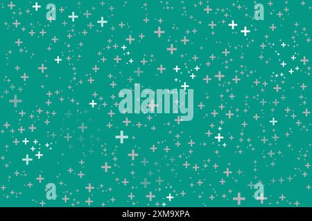 Plus symbols of different sizes and opacity seamless background pattern ...
