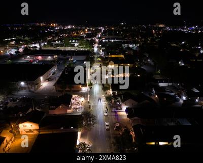 Night aerial photo Hyannis Cape Cod Massachusetts 2024 Stock Photo - Alamy