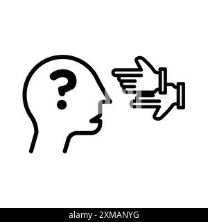 Criticism icon linear logo mark set collection in black and white for ...