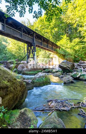 The Irrel Waterfalls in the lower reaches of the Prüm River, Germany ...