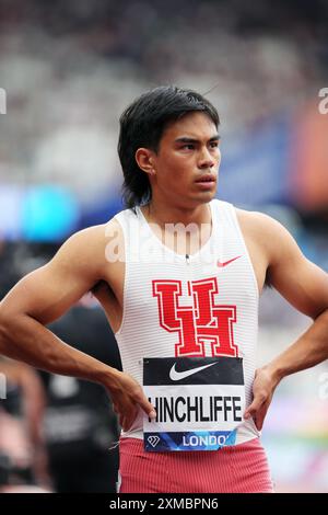 Louie Hinchliffe in the Men's 100m Semi-Finals during day one of the ...