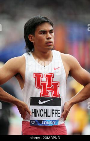 Louie Hinchliffe in the Men's 100m Semi-Finals during day one of the ...