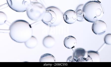 molecules or atoms, molecular structure, biochemical. chemical formula ...