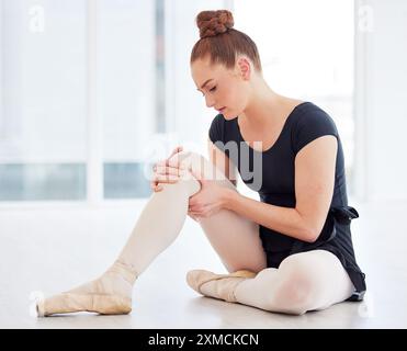 Creative, fitness ballet dance injury or ballerina feet injured in ...