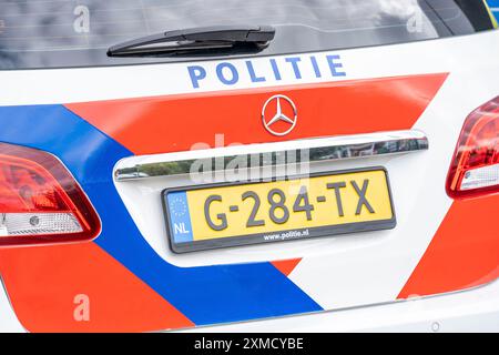 Patrol car of the Dutch police Politie Stock Photo - Alamy