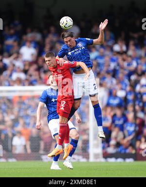 Jacob Greaves of Ipswich Town with the ball during the Sky Bet ...