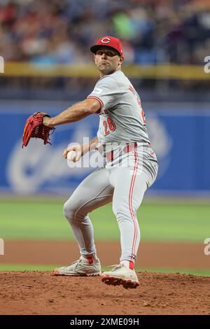 Cincinnati Reds pitcher Nick Martinez (28) celebrates following a ...