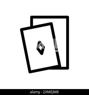 online gambling line icon, outline symbol, vector illustration, concept ...