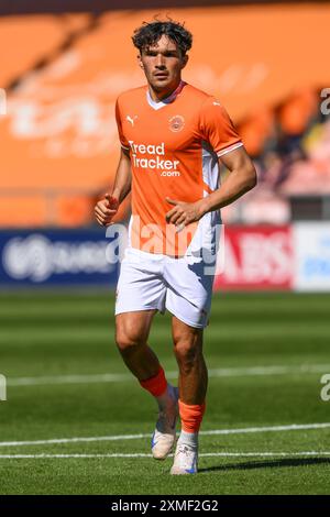 Kyle Joseph #9 of Blackpool during the pre-game warmup ahead of the ...