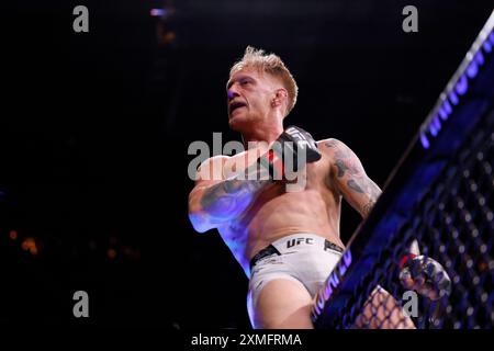 Sam Patterson celebrates after beating Kiefer Crosbie (not pictured ...