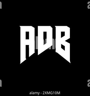 ADB letter logo design for technology company. ADB logo design black ...
