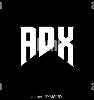 ADX letter logo design for technology company. ADX logo design black ...