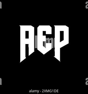 AEP letter logo design for technology company. AEP logo design black ...