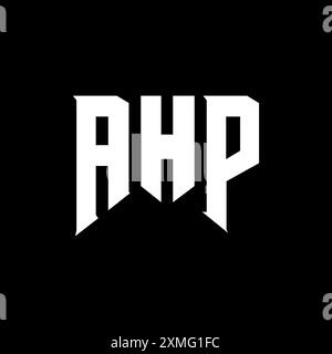 AHP letter logo design for technology company. AHP logo design black ...