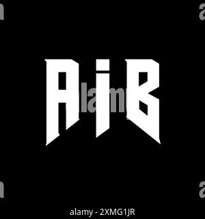 AIB letter logo design for technology company. AIB logo design black ...