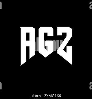AGZ letter logo design for technology company. AGZ logo design black ...