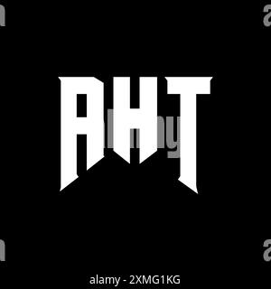 AHT letter logo design for technology company. AHT logo design black ...